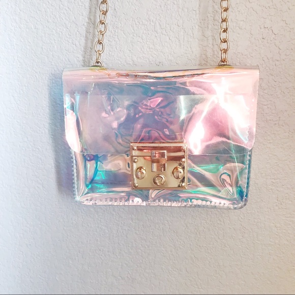 Bags | Holo Pvc Bag | Poshmark